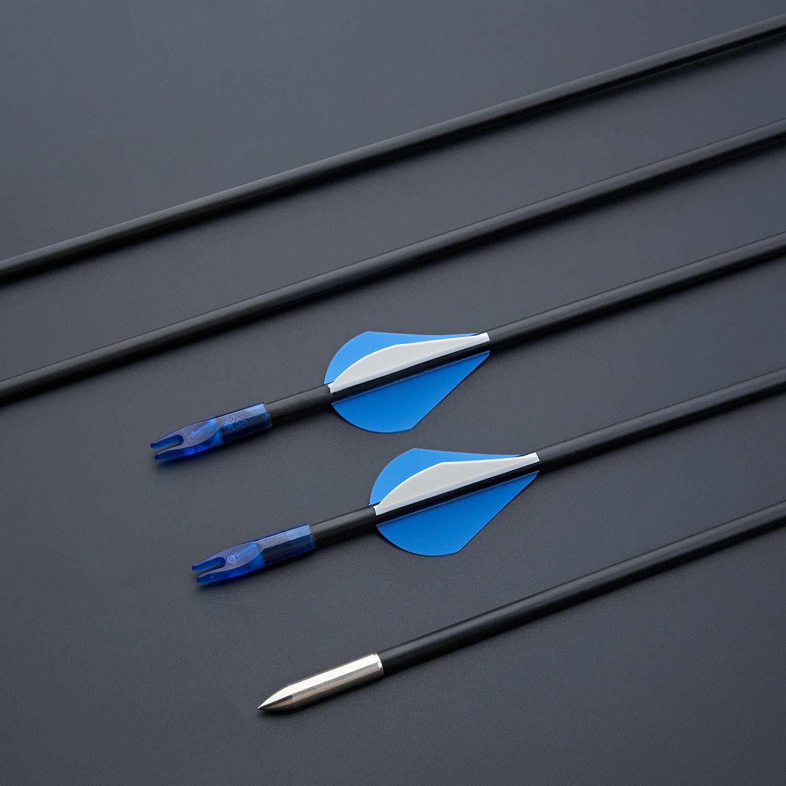 12x 31.5" Skinny Slim OD 6mm Spine 800 Fiberglass Archery Arrows Over ...