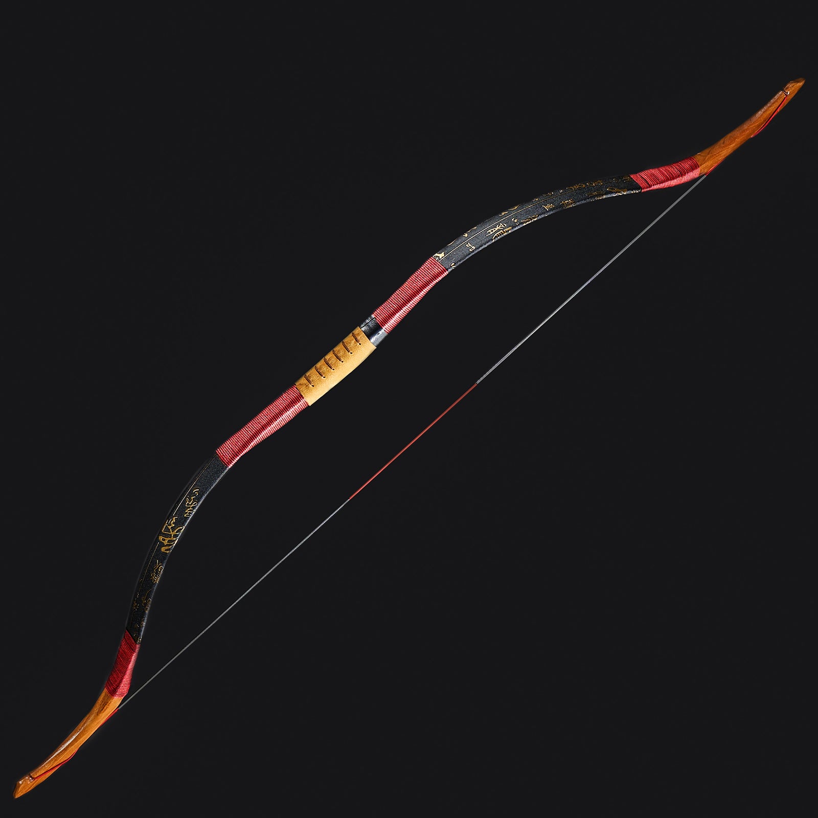 48"/52"/56" Dugu Qieluo Traditional Archery Horse Recurve Bow Wood Mon ...